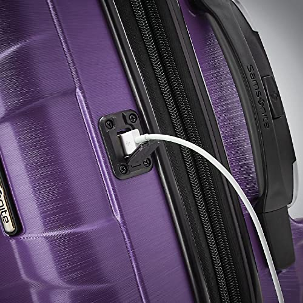 Samsonite Centric 2 Hardside Expandable Luggage with Spinner Wheels, Purple Orchid, Carry-On 20 Inch