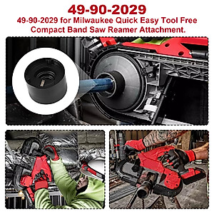 For Milwaukee Tool 49-90-2029 Reamer Attachment Fits for M18 FUEL Compact Band Saw (2829-20), M18 FUEL Compact Dual-Trigger Band Saw (2829S-20)