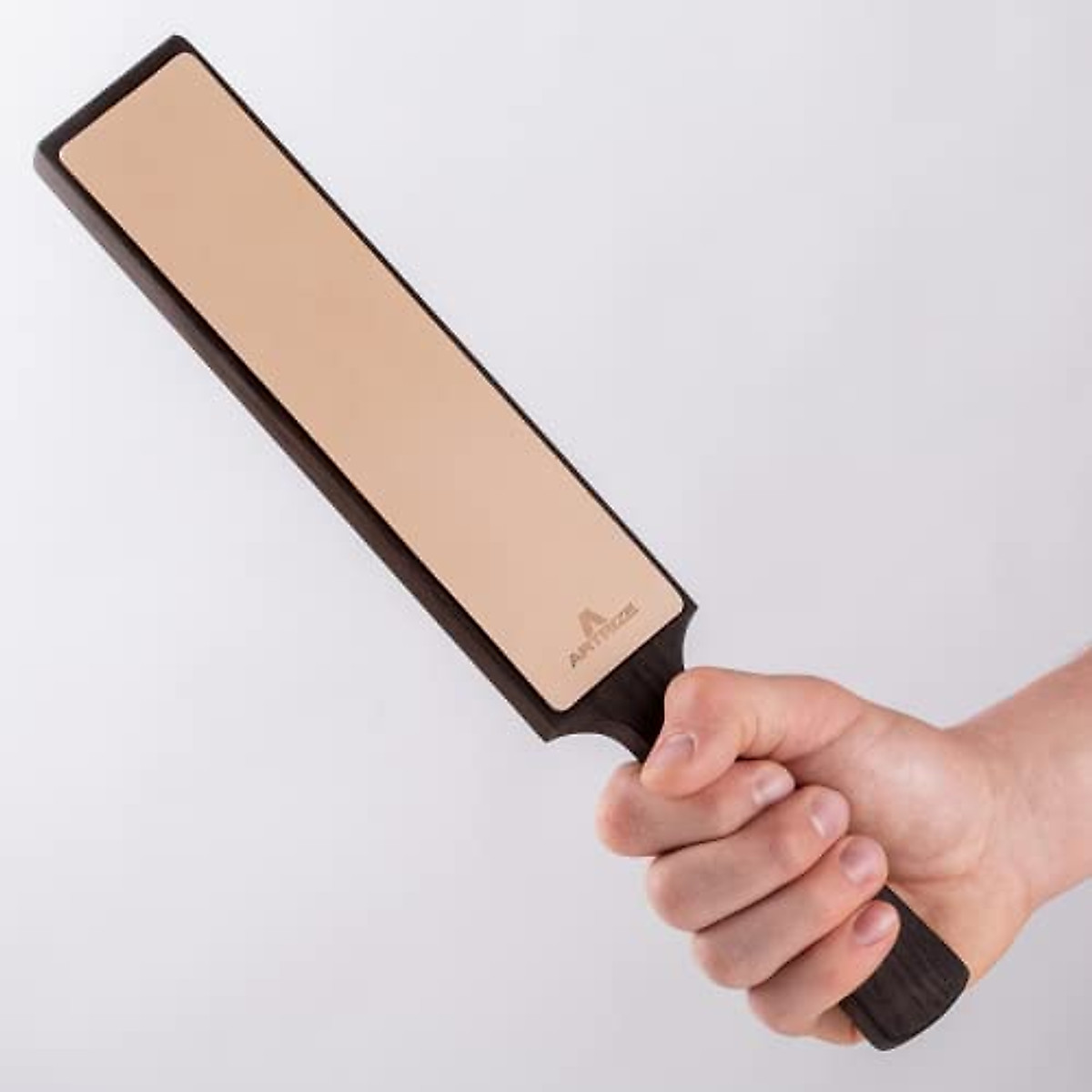 Artrize Paddle Strop 2 Sided - Italian Leather with compounds for Knife Sharpening Stropping Kit Honing Razor Sharpener and Buffing Compound Axe Carving Two Strops Block Polishing Chisel