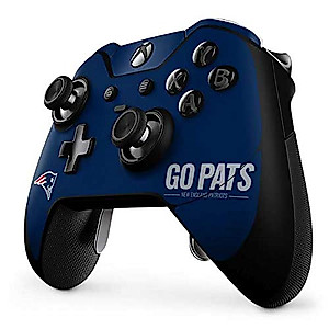 Skinit Decal Gaming Skin Compatible with Xbox One Elite Controller - Officially Licensed NFL New England Patriots Team Motto Design