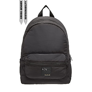 A|X ARMANI EXCHANGE Men's You.Me.Us. Patch Backpack, Black, OS