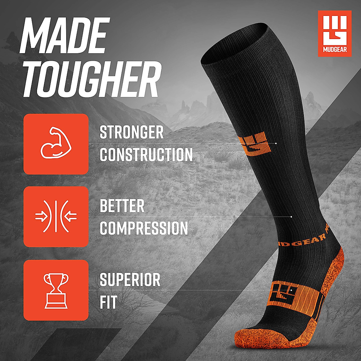 Premium Compression Socks Men and Compression Socks Women - Mens Compression Socks for Running, Womens Compression Socks, Women's Compression Socks Knee High White Compression Socks for Nurses, Travel