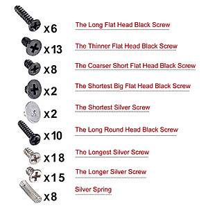 eXtremeRate Cross Opening Screwdrivers Kit, Assemble Disassemble Tools Set with Springs and Tweezers Screws for Nintendo Switch Console Joy Con