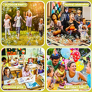 Baegzgx 32 PCS Mini Bubble Wands in 8 Colors, Children's Party, Birthday Party, New Year, Christmas, Valentine's Day, Carnival, Ideal Goodie Bag Filling, School Classroom Male and Female Awards