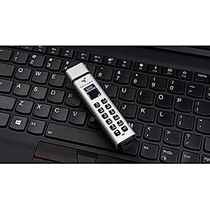 DataLocker Sentry K350 16GB Encrypted USB Flash Drive Keypad, Easy Screen Guided Setup AES 256, TAA Compliant Ruggedized Mil-Std 810-G, IP68 OS Independent, USB-A, FIPS 140-3 Level 3 Pending