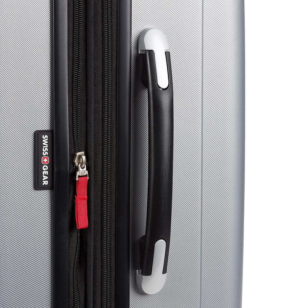 SwissGear 7585 Hardside Expandable Luggage with Spinner Wheels, Silver, Checked-Large 28-Inch