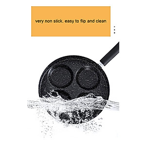 NINGVIHE Egg Pan,Non Stick Frying Pan,Skillet Pans for Cooking,Multi Egg Cooker Pan for Breakfast,Safe Non-stick Coating(Round)