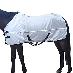 Gallopoff Comfy Mesh Horse Fly Sheet Equine Summer Sheets Stand Neck White 78