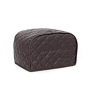 Fellibay Toaster Cover Polyester Toaster Holder Dust Fingerprint Protection for 4 Slice Toaster (Coffee)