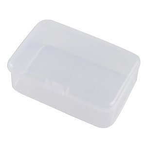 4 Pcs Clear Plastic Storage Containers Small Bead Organizer Boxes Portable Travel Pill Cases with Hinged Lid