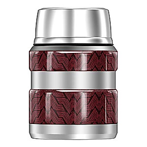 THERMOS Justice League Movie Wonder Woman Logo, STAINLESS KING Stainless Steel Food Jar with Folding Spoon, Vacuum insulated & Double Wall, 16oz