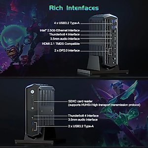 Intel NUC 12 Enthusiast NUC12SNKi7 Mini PC Core i7-12700H | 14 Cores/20 Threads | ARC A770 Graphics, Connectivity 6 USB-A, 2 USB-C, 1 HDMI, 2 Display Ports(Barebone)