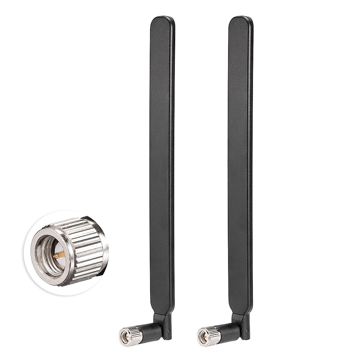 Bingfu SMA Male 4g LTE Antenna 6dBi (2-Pack) Compatible with Verizon AT&T T-Mobile Sprint 4G LTE Wireless Router CPE Hotspot IoT Gateway Modem Cellular Trail Camera