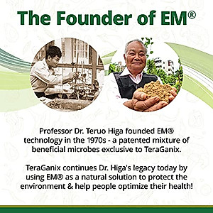 TeraGanix EM Premium Bokashi Bran, Compost Accelerator, Rice Bran Mix, Odor Eliminator, Formulated by Dr. Higa (Bokashi Inventor), Bokashi Compost Starter for Kitchen Compost Bin & Soil (2 Lb)