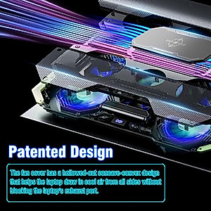 Cooling Pad for Gaming Laptop with Thermoelectric Cooler，8 Fans Powerful Laptop Cooler (Thermoelectric Cooler and 8 Fans)