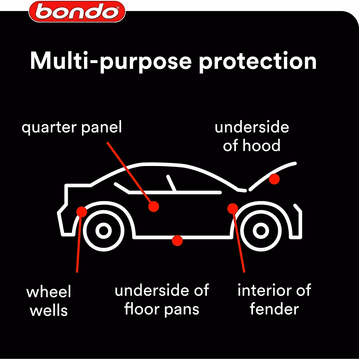 Bondo Rubberized Undercoat, 18 oz. Aerosol