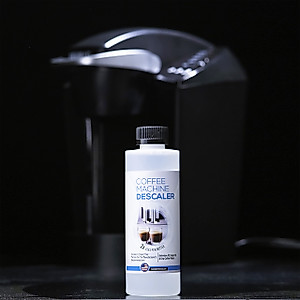 Descaling Solution for Coffee & Espresso Machines - 2 Bottle Pack (4 Uses) - Universally Compatible Descaler Cleaner for Keurig, Breville, Nespresso, Delonghi & All Single Use or Drip Machines