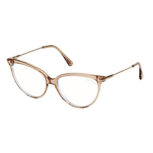 Tom Ford FT 5688-B BLUE BLOCK Transparent Brown 55/15/140 women Eyewear Frame