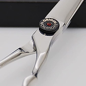 AOLANDUO 6" Hair Cutting Scissor - High End AICHI Steel Handmade Barber Scissors-Razor Edge/Offset Design/Pro Ergonomic for Salon Stylists Beauticians and Barbers… B09B3DT5SD