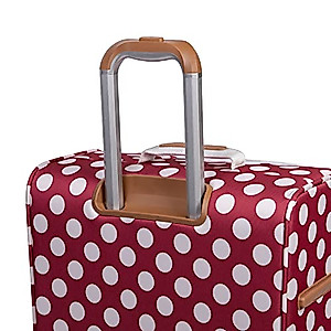 it luggage Summer Spots 30" Softside Checked 8 Wheel Lightweight, Red