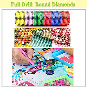 Tiwabb 4 Pack Diamond Painting Kits-5D Diamond Painting for Adults Kids- DIY Diamond Art Kits Full Drill Diamond Dots Paintings with Diamonds Gem Art and Crafts for Adults Wall Decor 11.8x11.8inch