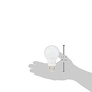 Amazon Basics 60W Equivalent, Daylight, Non-Dimmable, 10,000 Hour Lifetime, A19 LED Light Bulb | 24-Pack