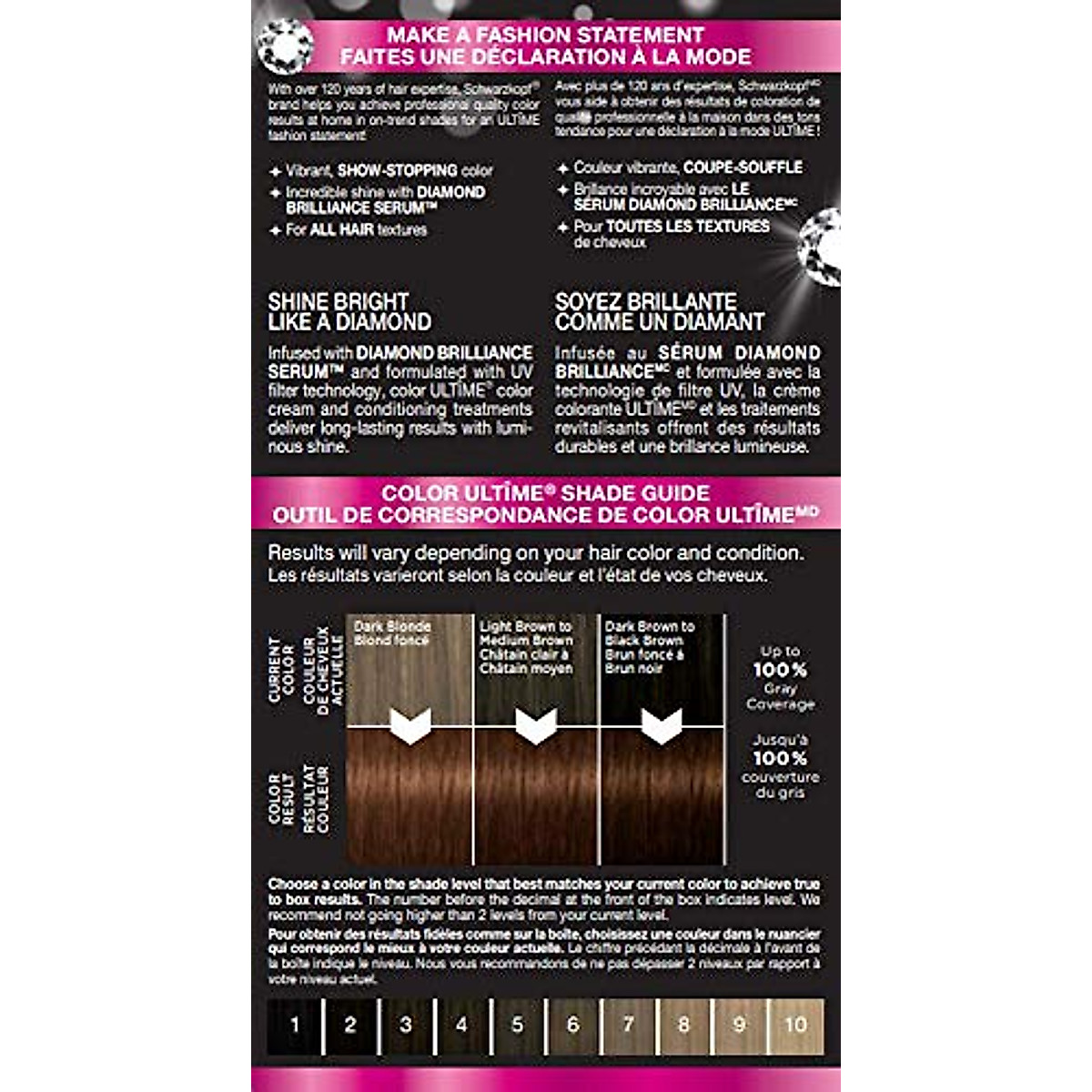 Schwarzkopf Color Ultime Permanent Hair Color Cream, 5.24 Cinnamon Brown