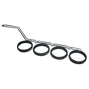 Prince Castle Egg Ring, 4 rings Inline 3.75" Diameter - Egg and Omelette Maker for Perfectly Shaped Individual Portions of Omelets and Eggs