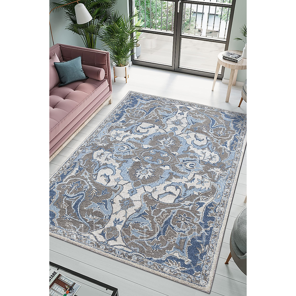 Allen Home Wool Area Rug | Nicol Natural Traditional Decorative Carpet | Area Rugs Suitable for Living Room, Bedroom, Dining Room | 100% Wool | 100% Cotton Backing | 9’ x 12’ |