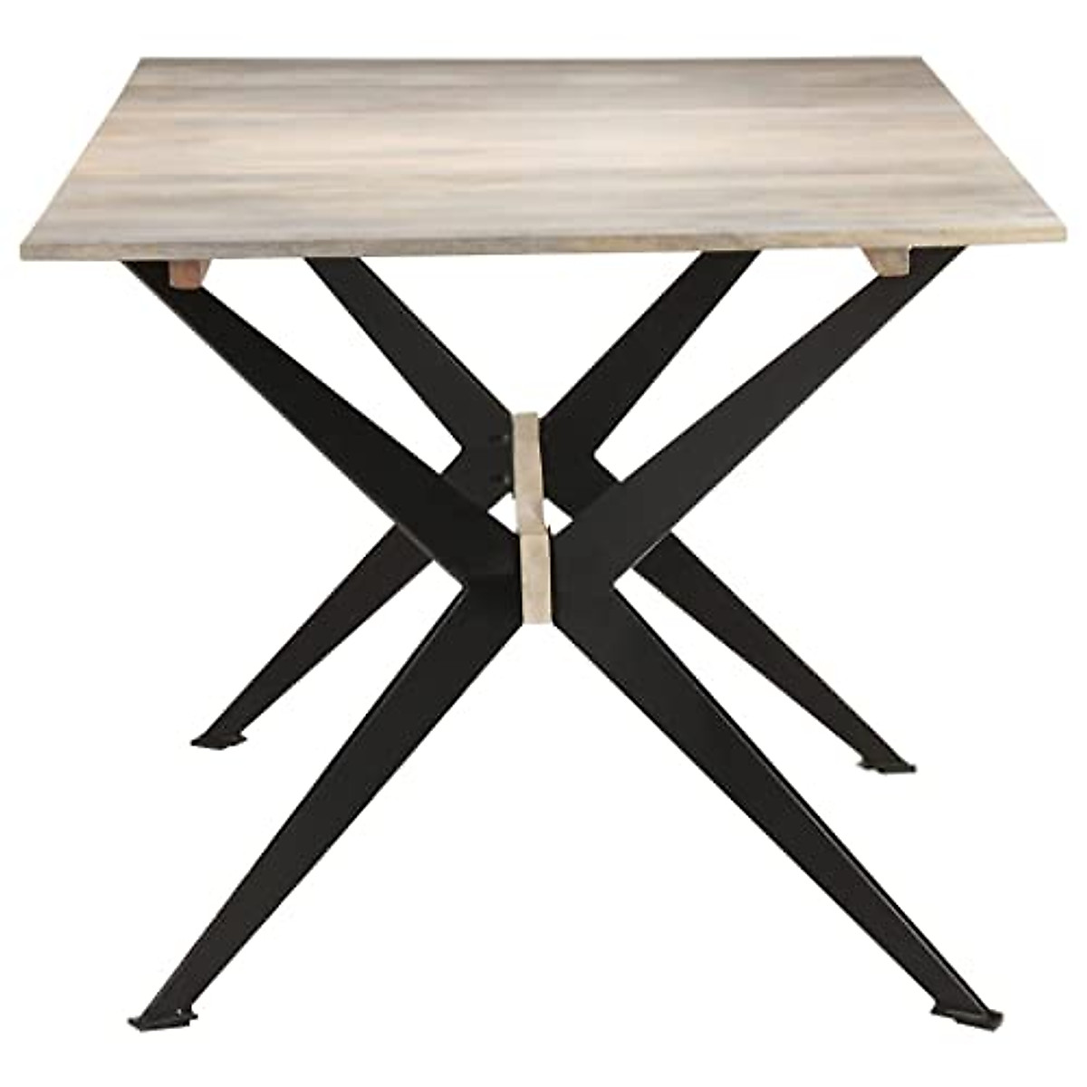 ULUYYUC Dining Table 70.9"x35.4"x29.9" Solid Mango Wood,Multifunctional Party Table Kitchen Tables Living Room Furniture Outdoor Table for Living Room, Kitchen, Backyard, Wedding