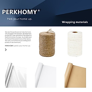PerkHomy Clear Cellophane Wrap Roll 16" x 100' 3 Mil Thick Cellophane For Gift Basket Treats Goodie Wrapping Craft Flower Bouquet Plastic (Clear, 100ft (16in Width))