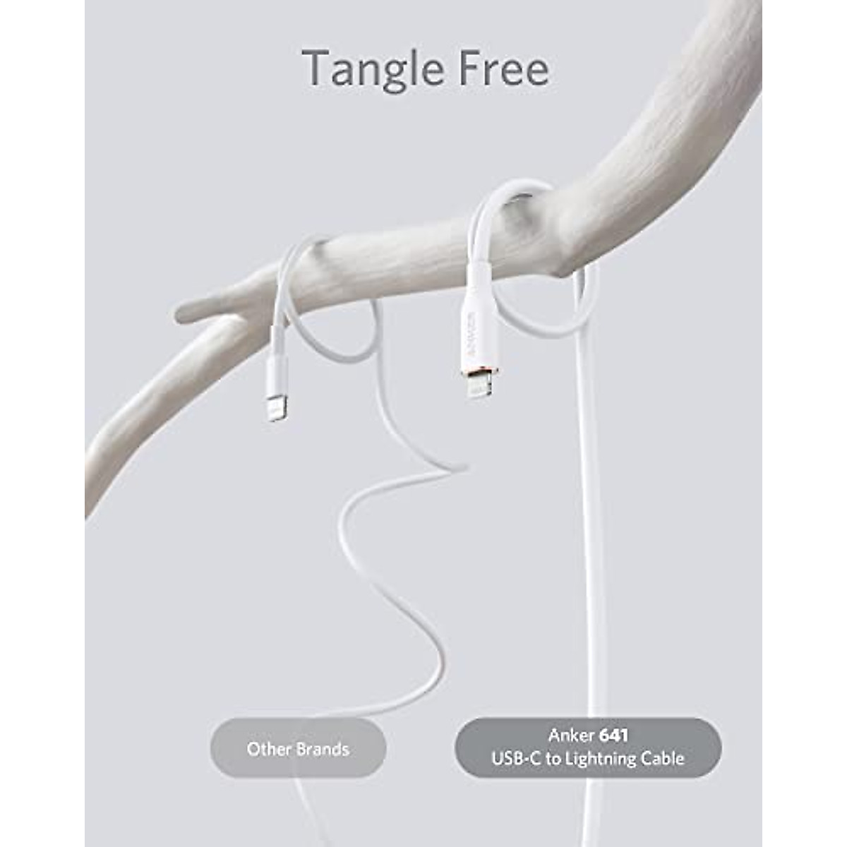 Anker USB-C to Lightning Cable, 641 Silicone Cable (Cloud White, 6ft) USB C Charger 40W, 521 Charger (Nano Pro) iPhone 13 13 Pro 12 Pro Max 12 11 X XS XR 8 Plus, AirPods Pro and More