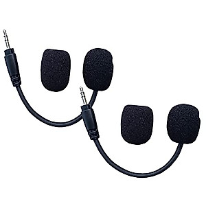 TNE 2 Pack HS35 Mic Replacement | 2X Detachable Game Microphone Boom for Corsair HS35 and HS45 PS4 Pro PS5 Xbox One X Computer PC Gaming Headsets 3.5mm Jack Noise Cancelling