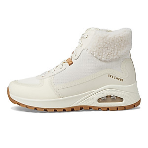 Skechers Women's UNO Rugged-Fall Mode Fashion Boot, Natural, 10
