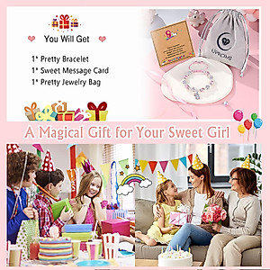 UPROMI 8 Year Old Girls Birthday Gifts for Age 6 8 12 7 10, Unicorn Christmas Easter Stuffers Valentines Day Gifts for Girls Bracelet Ideas