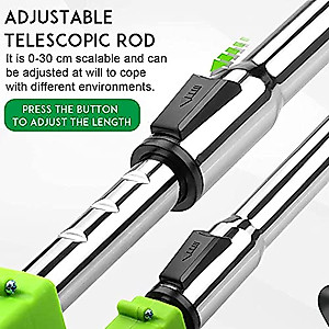 Guoguoba 24V Cordless Grass Cutter with Spare Metal Blades Electric Lawn Trimmer Weed Eater Cordless String Trimmers Telescopic Handle Garden Weed Trimmer Tool for String Mower Garden Edger-Green