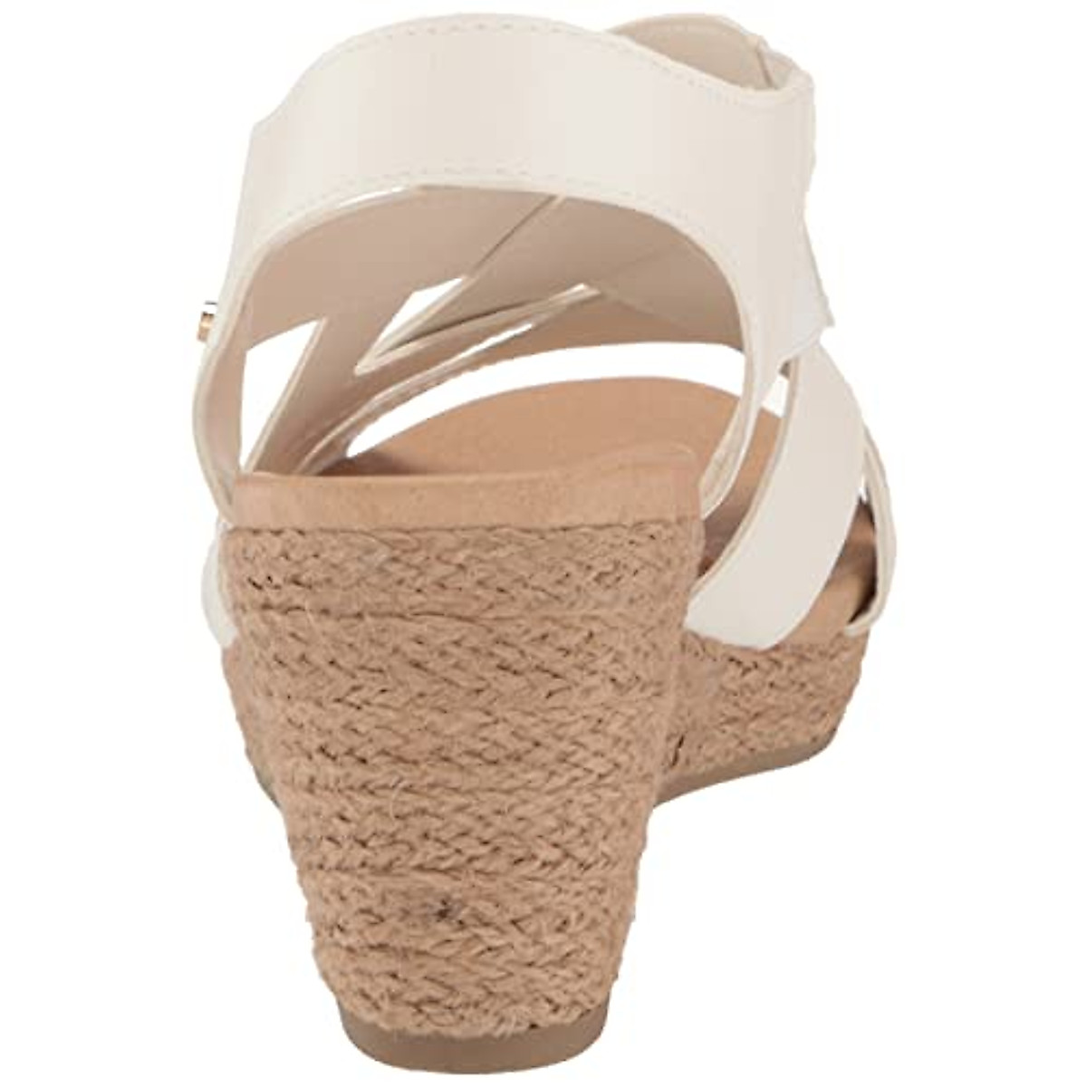 Dr. Scholl's Shoes Women's Everlasting Espadrille Wedge Sandal, White Smooth, 7