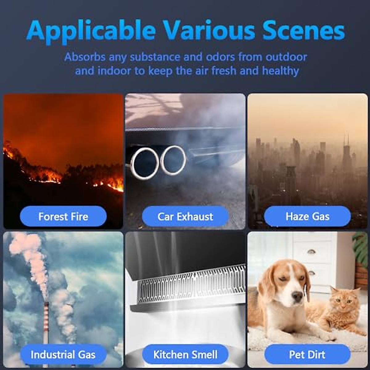 2 Pack Blue Pure 411 Filter Replacement Compatible with Blueair Blue Pure 411 Genuine, 411+, 411 Auto and MINI Air Purifiers, H13 True HEPA Filter, Particle and Activated Carbon by Funmit