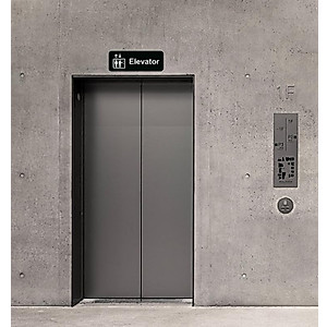 Zinevie Durable Rounded Corners Long Lasting Modern Design Sign Standard Exit Wall or Door Sign Durable Plastic and Easy Installation (3 x 8 Inch)