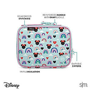 Simple Modern Disney Kids Lunch Box for Toddler | Reusable Insulated Bag for Girls | Meal Containers for School with Exterior and Interior Pockets | Hadley Collection | Frozen Elsa's Snowflake