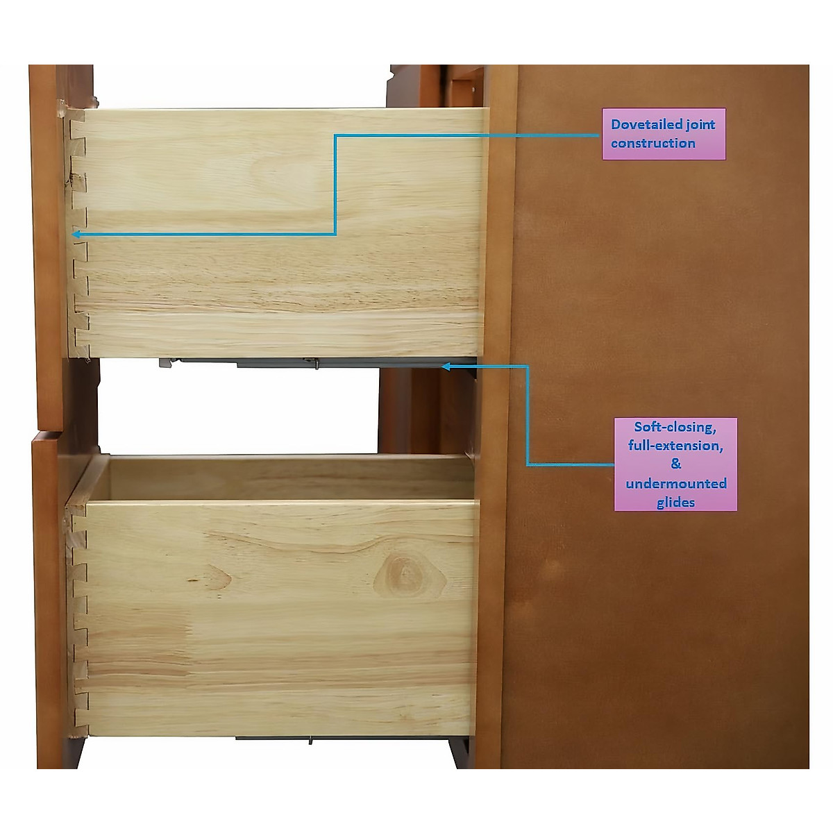 Maple Shaker Sink Base Bathroom Vanity with Drawers 30" Ready-to-Assemble Cabinet