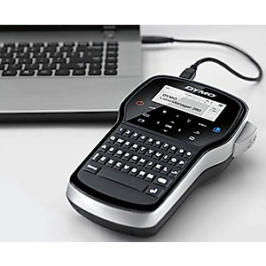 DYMO Label Maker with Adapter | LabelManager 420P High-Performance Label Maker, Rechargeable, PC and Mac Connectivity, Bright Backlit Display, Easy-to-Use, Portable, For Home & Office Organization