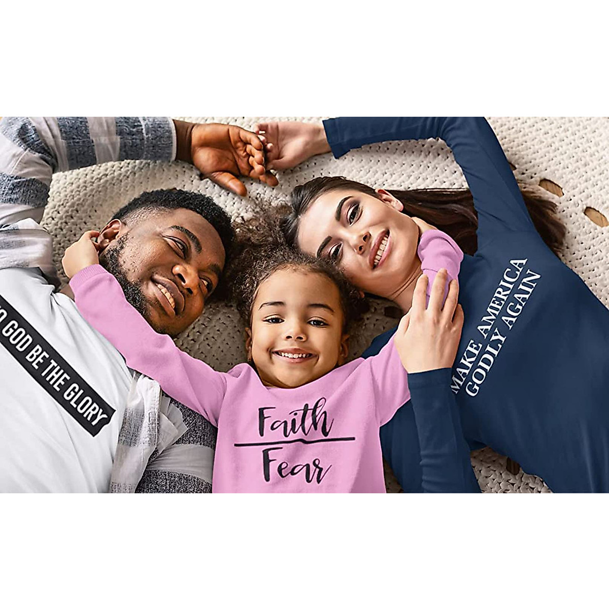 Trenz Shirt Company Trust God Not Government Christian American Flag Mens Christian Short Sleeve T-Shirt -Red-Large