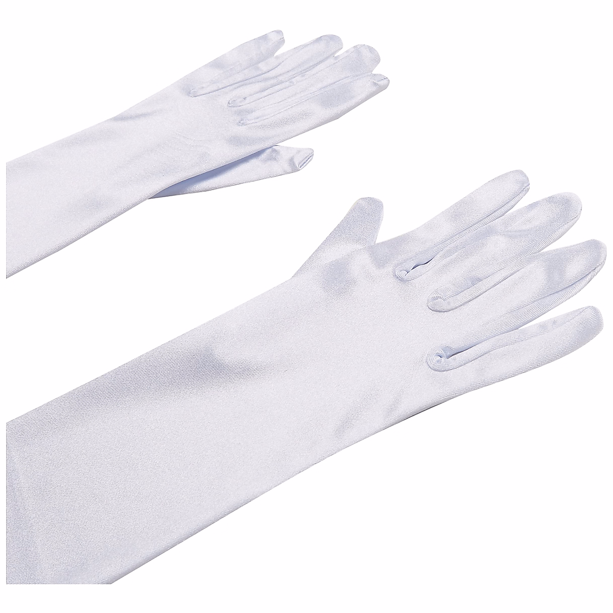 Leg Avenue Women's OS Extra Long Satin Gloves, White, One Size