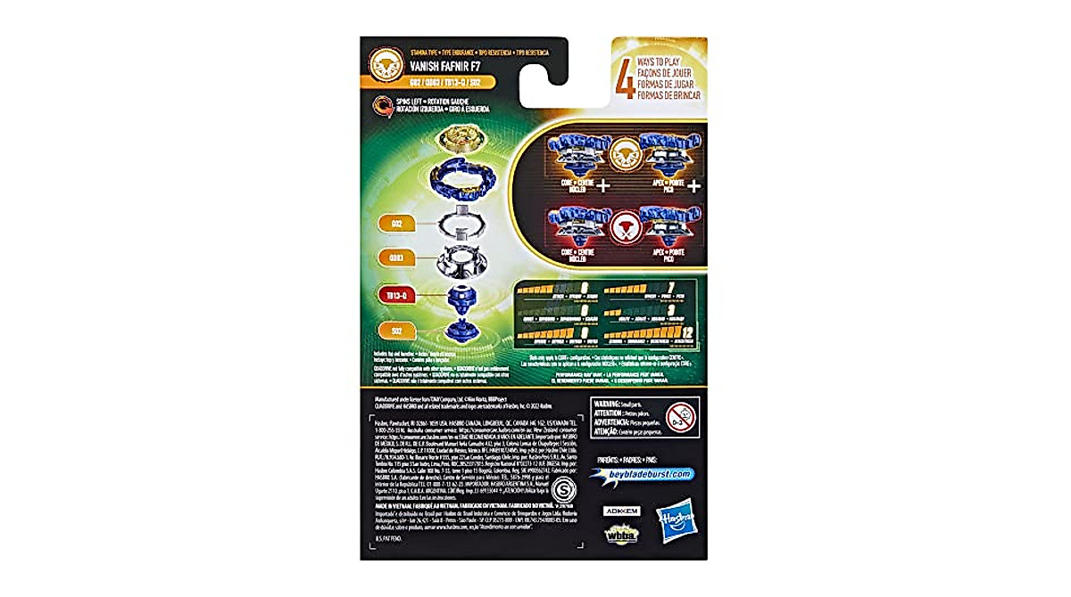 Beyblade Burst QuadDrive Vanish Fafnir F7 Starter Pack