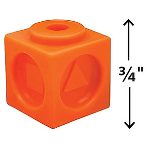 Teacher Created Resources Numbers and Shapes Connecting Cubes, Set of 100