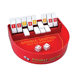 Blue Orange Games Double Shutter Shut The Box Dice Game, Fun Math and Strategy Family Game 1 to 4 Players for Ages 8+