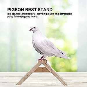 balacoo 2pcs Pigeon Perches Woodden Dove Rest Stand Pigeons Rest Stand Bird Perches Durable Wood Roost Racing Pigeon Stand Frame for Dove Swallow Birds