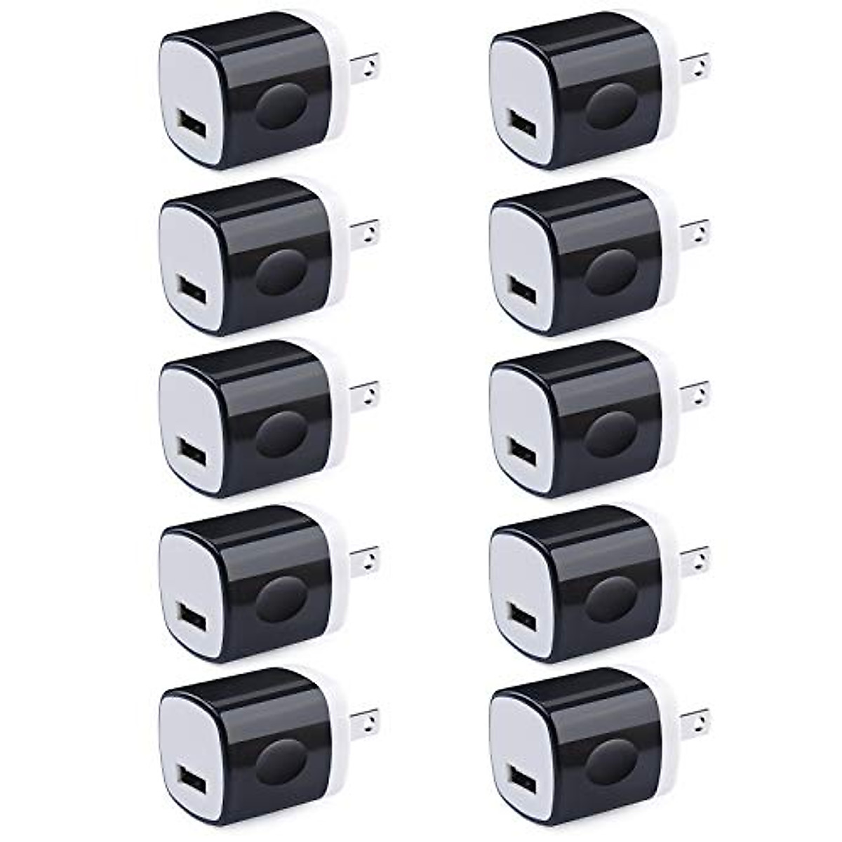 USB Charger Adapter, 1A Cube Charger Block 10PC Single Port Wall Outlet Charger USB Wall Plug Compatible iPhone 14/13/12/11 Pro Max/SE/X/8/7,Samsung Galaxy S22/S21 FE/S20/A13 5G/A52,Note 21 Ultra,Moto