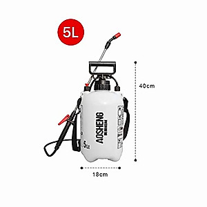 SoBeiKre Sprayer Garden Manual Industrial Fogger Home Clean 5L Other Kettle Whistle Replacement (White, One Size)